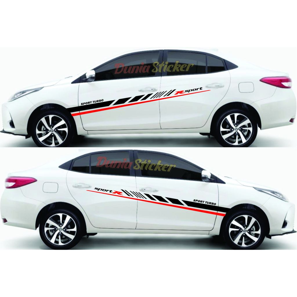 Jual Stiker Mobil Sedan Vios Striping List R Sport Stiker Mobil Toyota ...