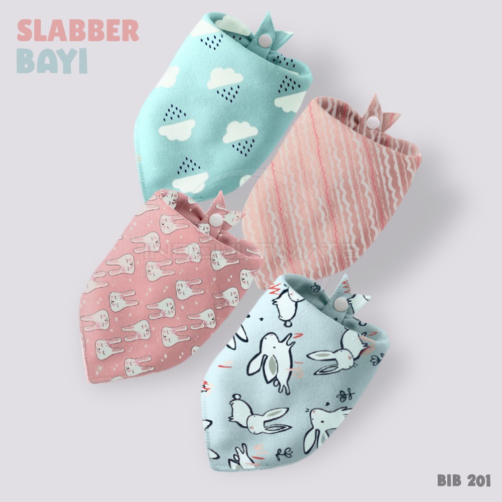 Jual Sleber Bayi Bib Segitiga Slaber Tatakan Celemek Air Liur MPASI BIB ...