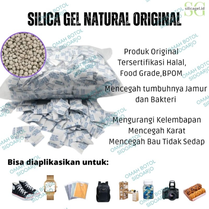 Jual Silica Gel Natural Food Grade 1 kg | Shopee Indonesia