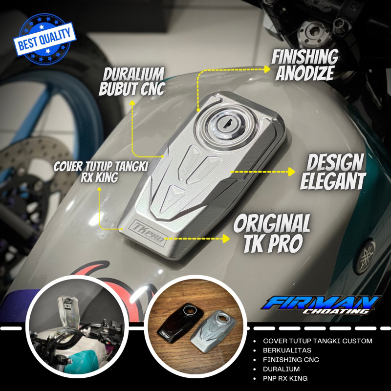 Jual TUTUP TANGKI RX KING CNC TK PRO NEW MODEL BERKUALITAS | Shopee ...