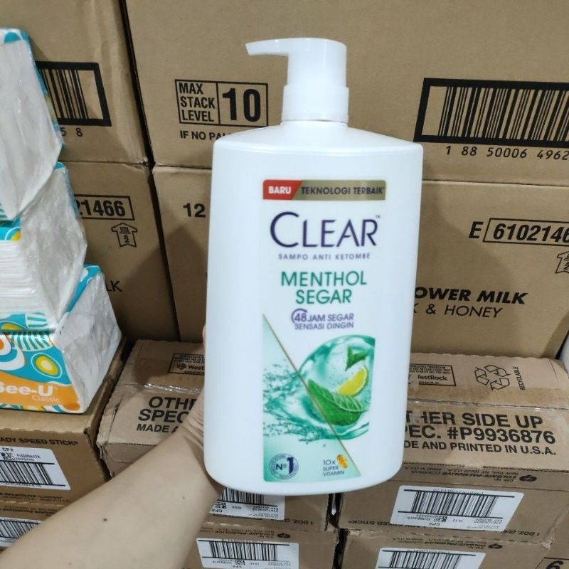 Jual shampoo CLEAR MENTHOL SEGAR 1200ml | Shopee Indonesia