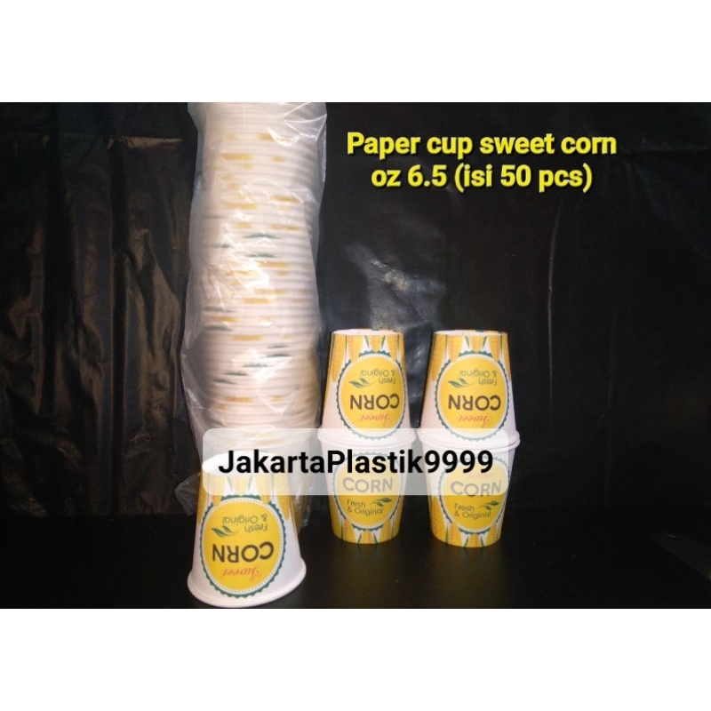 Jual Paper cup 6.5 oz (ISI 50 PCS) / Gelas kertas jasuke mini | Shopee ...