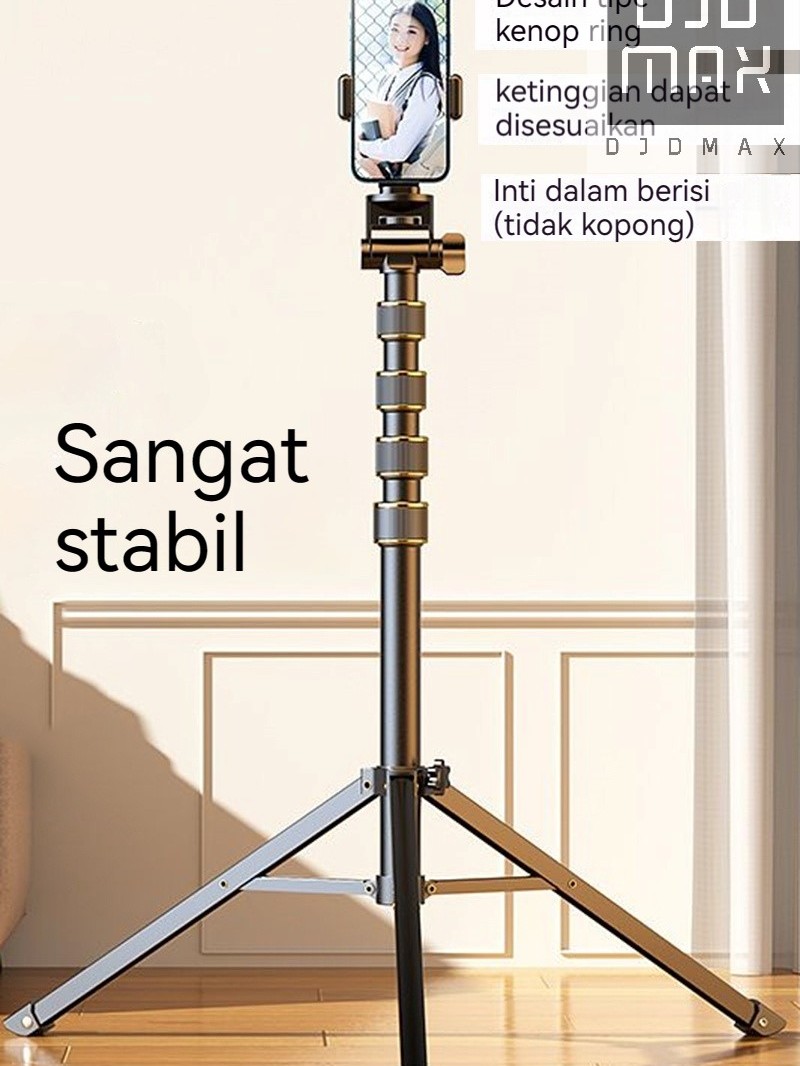 Jual DJDMax Tripod Handphone 2,1 Meter Besi Plus Mini ball head Holder ...