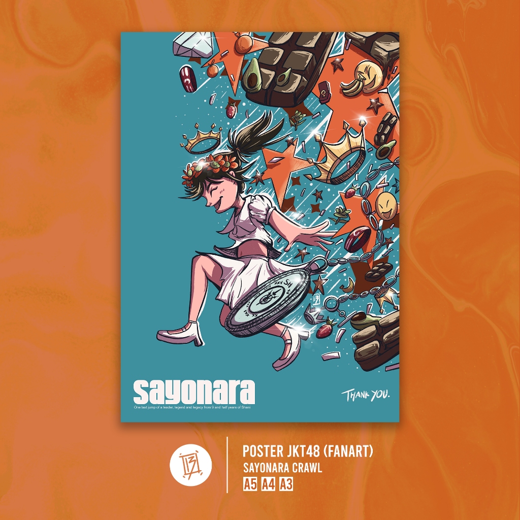 Jual Poster JKT48 (Sayonara Crawl) (Fanart) | Shopee Indonesia