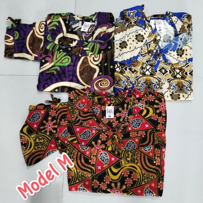 Jual Batik Bagan Model UK M (Random) | Shopee Indonesia