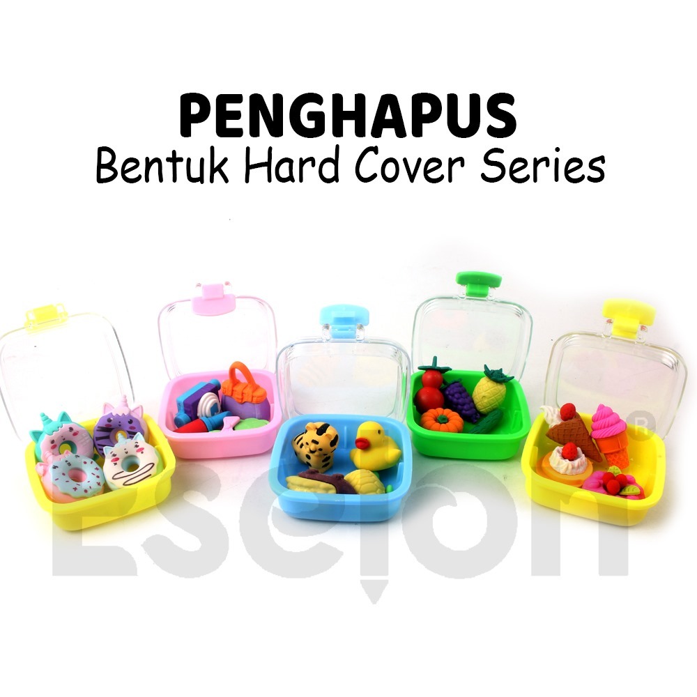 Jual 1 set Penghapus Fancy / Eraser Karakter/ Setip Dalam Kotak Set ...