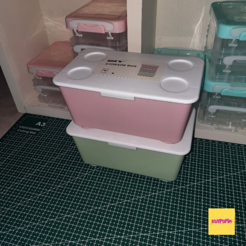 Jual KOTAK PENYIMPANAN MR DIY/ BOX PENYIMPANAN MR DIY SERBAGUNA / BOX ...