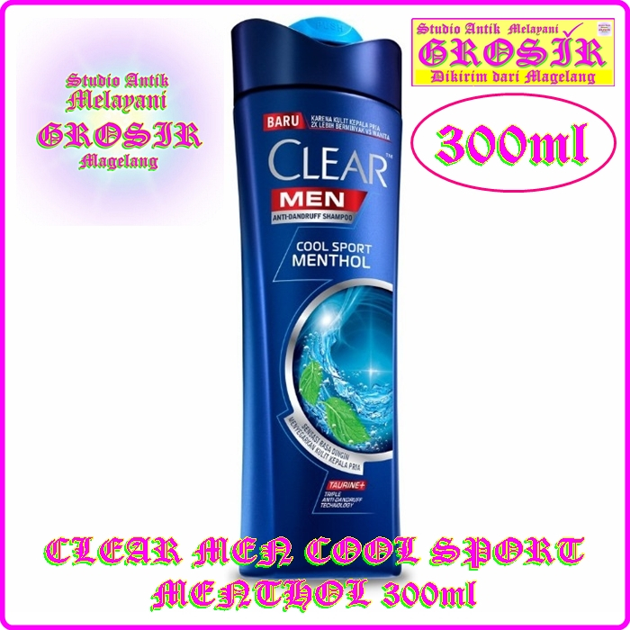 Jual SHAMPOO CLEAR MEN COOL SPORT MENTHOL 300ml - CLEAR MEN MENTHOL ...