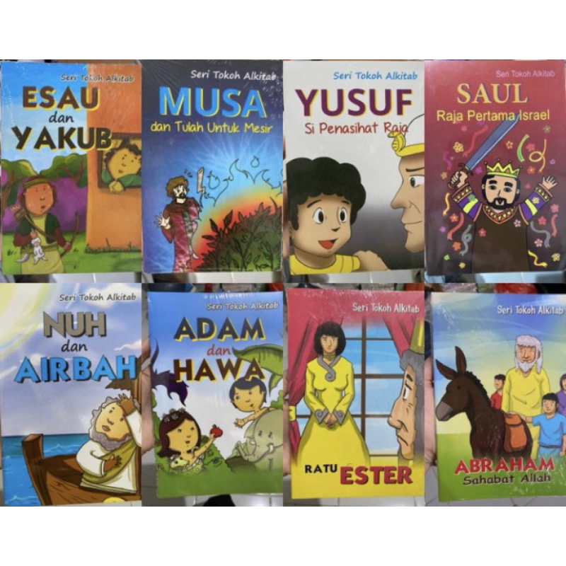 Jual Seri tokoh alkitab buku cerita anak agama kristen adam hawa musa ...