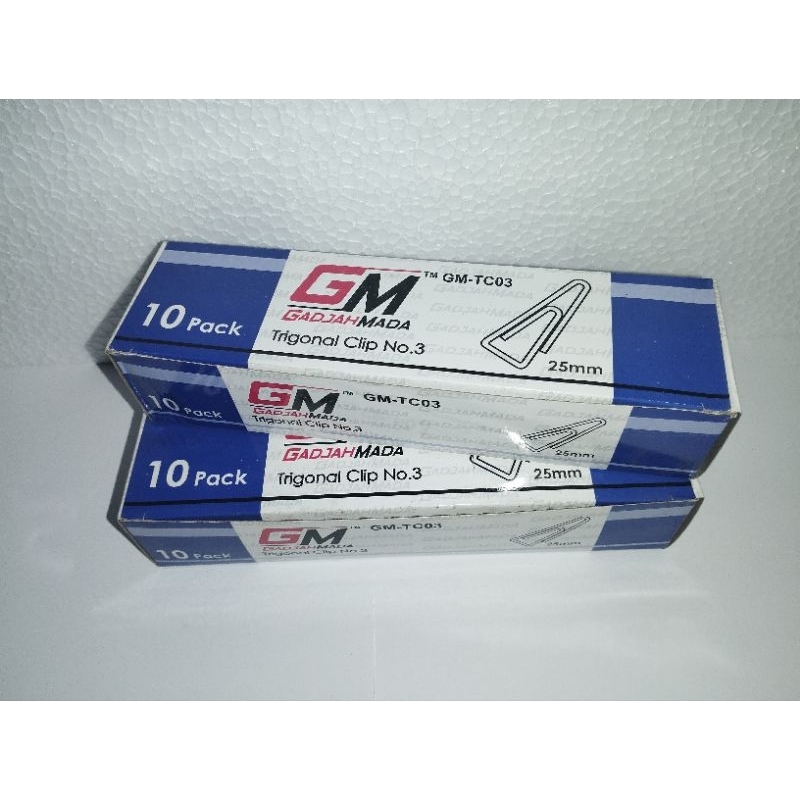 Jual Paper Clips / Trigonal Clip GM ( Gajah Mada ) No.3 | Shopee Indonesia