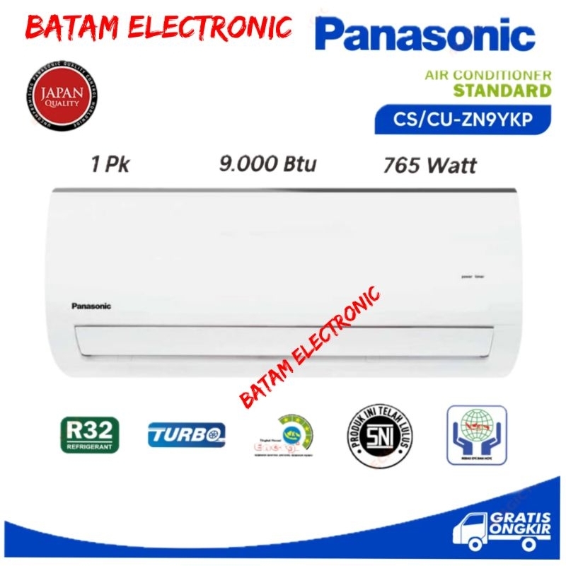 Jual AC PANASONIC 1 PK CS/CU-ZN9YKP/ 9YKP STANDARD - R32 | Shopee Indonesia