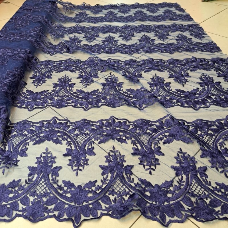 Jual kain tile renda bordir full premium | Shopee Indonesia