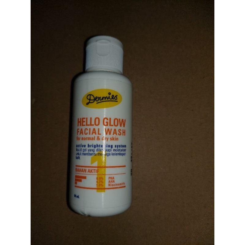 Jual Dermies Hello Glow Facial Wash 60 ml (Exp Agustus 2025) | Shopee ...