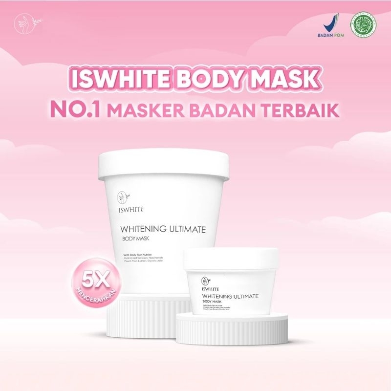 Jual ISWHITE Brightening Ultimate Body Mask | Shopee Indonesia