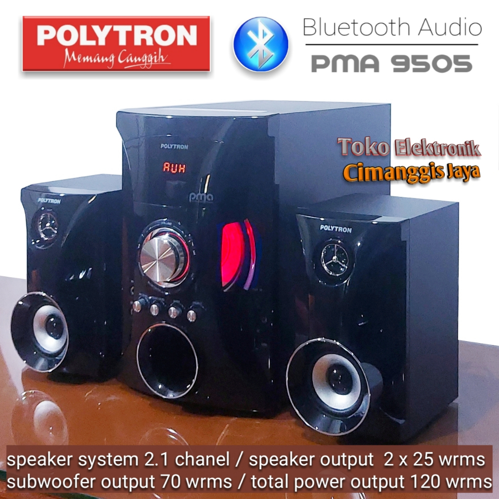 Jual speaker polytron PMA 9525 hitam | Shopee Indonesia