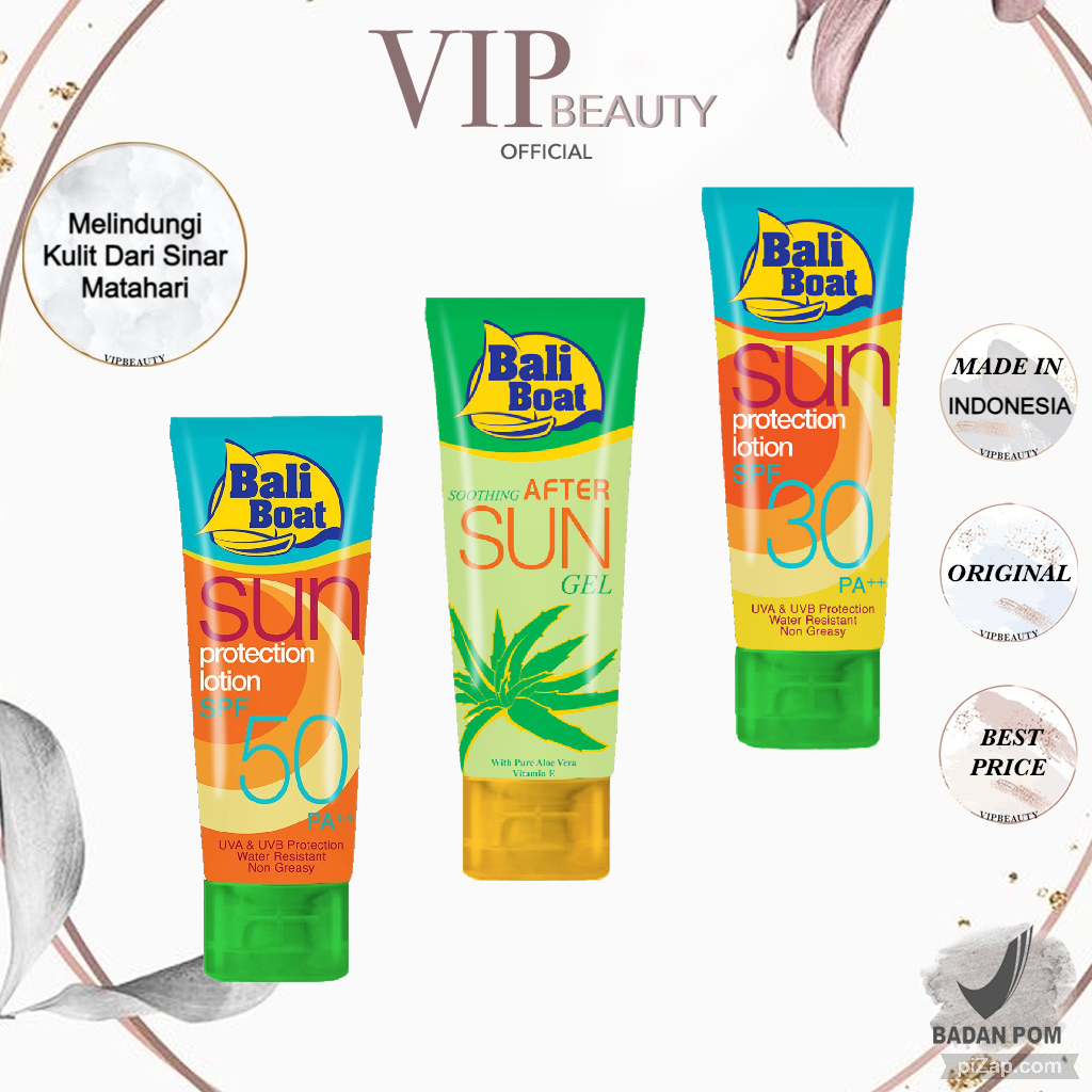 Jual BALI BOAT Sun Protection Lotion SPF 50 | SPF 30 PA++ | After Sun ...