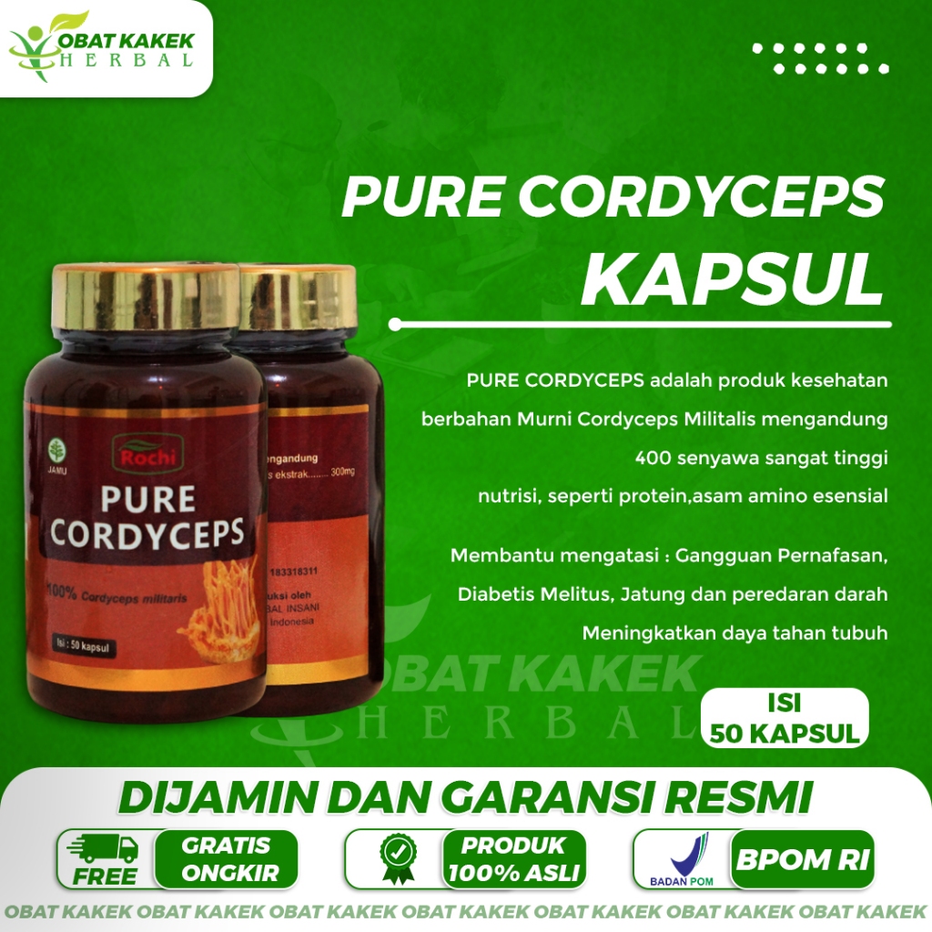 Jual PURE CORDYCEPS | KAPSUL ORI HERBAL | BANTU ATASI GANGGUAN ...