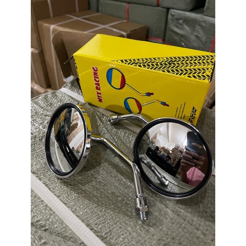 Jual Spion Bulat Mini Chrome Universal Kaca Cembung Vespa Fino Scoopy ...