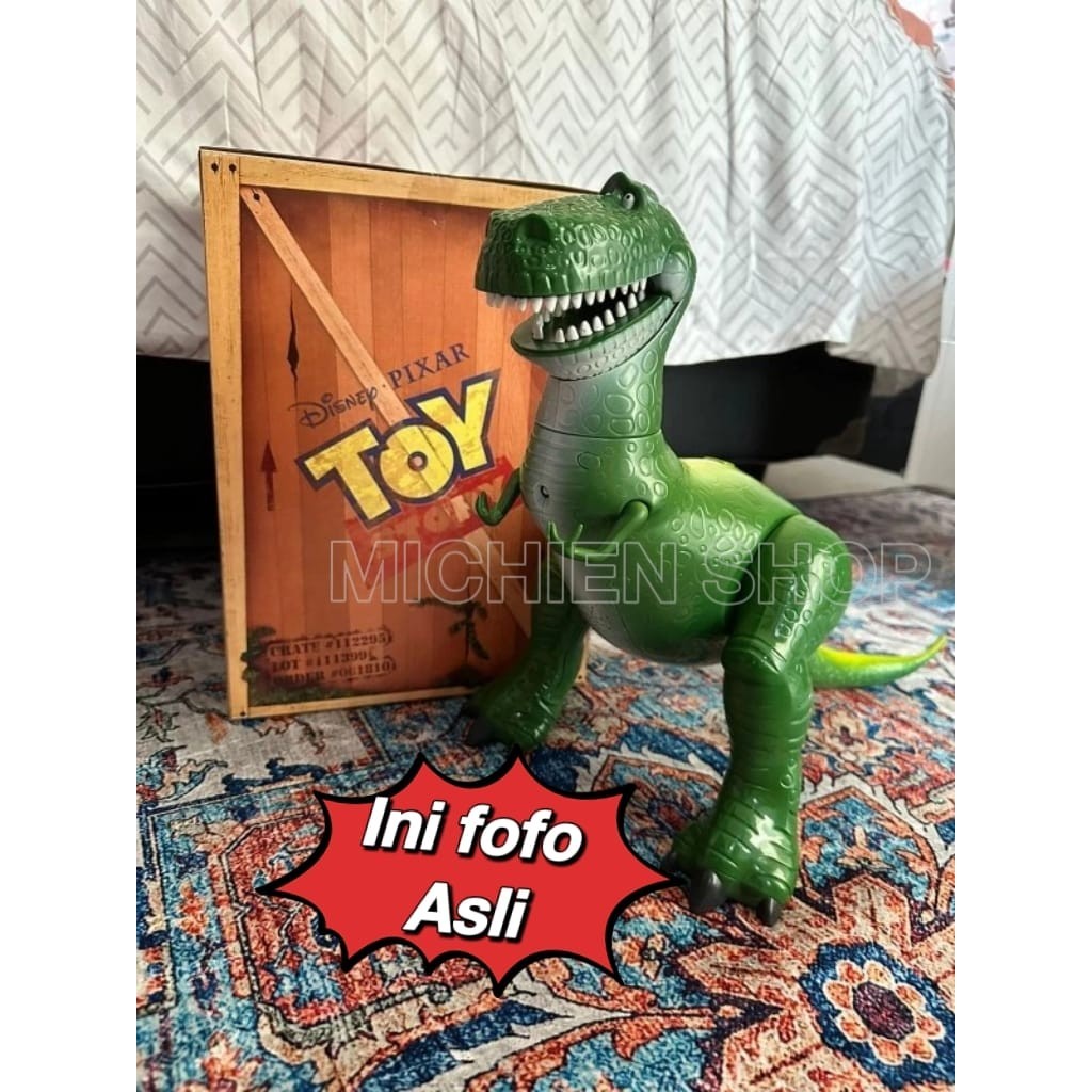 Jual toy Story Disney Store Rex Interactive Talking Action Figure ...