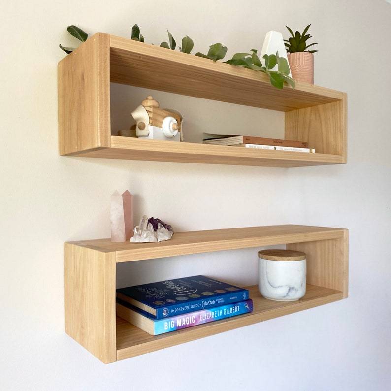 Jual Floathing Box Shelf Rak Kotak Rak Dinding Kayu Rak Hias Serbaguna ...