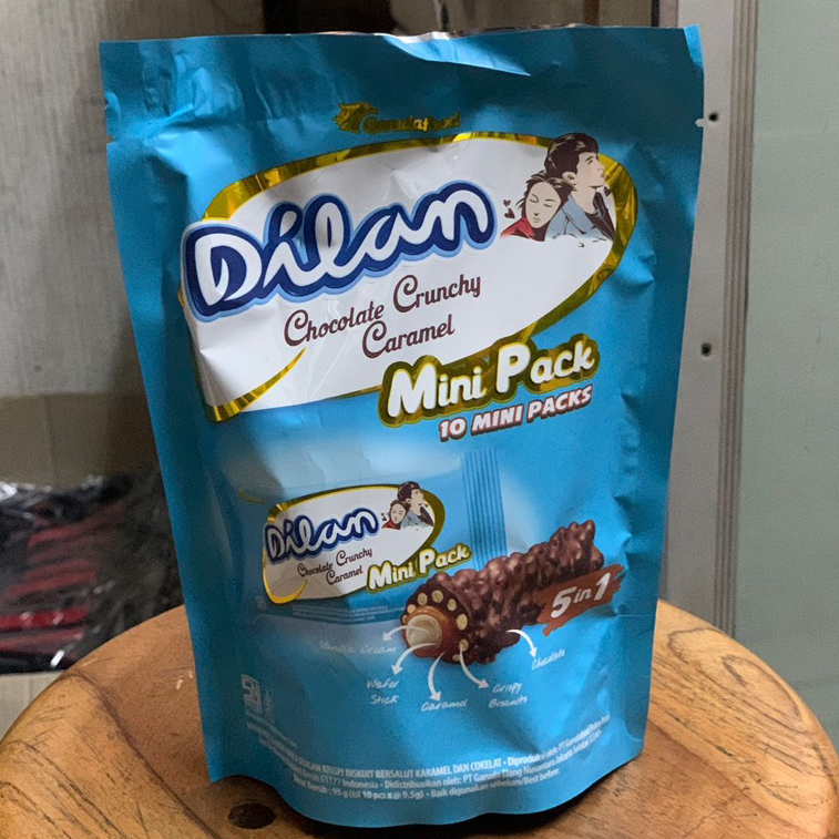 Jual Chocolate Cruncy Caramel Wafer Dilan Mini Pack | Shopee Indonesia