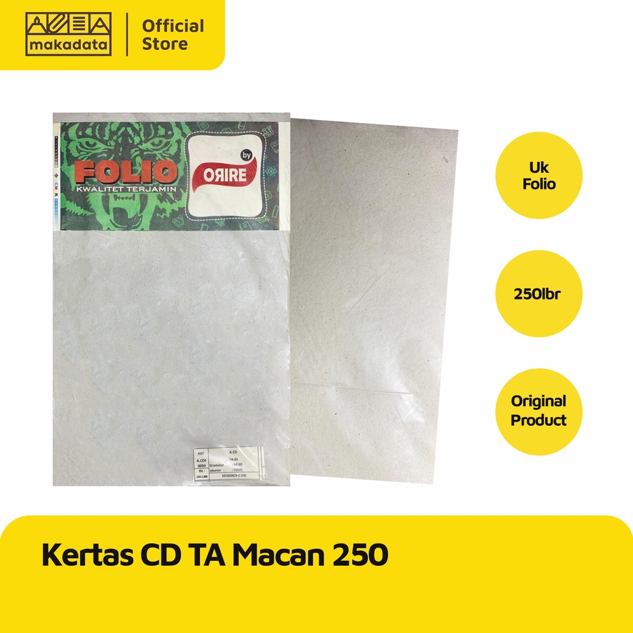 Jual KERTAS BURAM UKURAN F4 FOLIO CAP MACAN ISI 250 LEMBAR MURAH ...