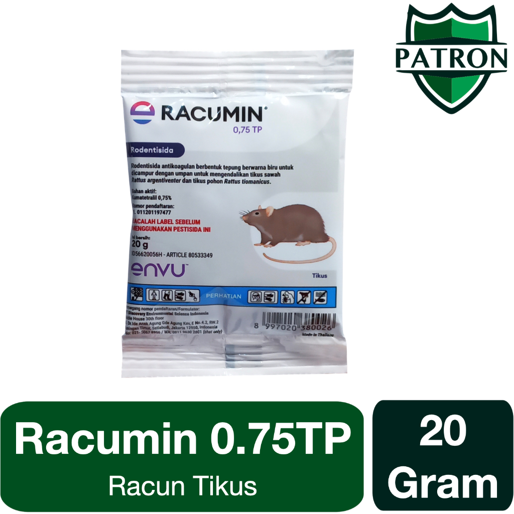 Jual Racumin 0.75TP - Racun Tikus Campuran Umpan Basmi Koloni Tikus ...