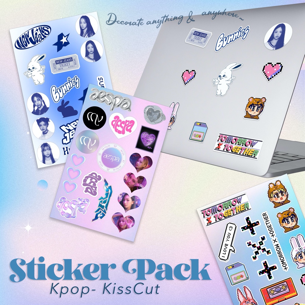 Jual Sticker Pack A5 Kiss Cut / Cetak Stiker Pack Kpop Series / Sticker ...
