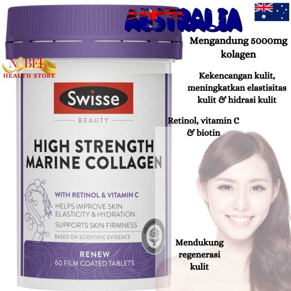 Jual Swisse Beauty High Strength Collagen 60 Tablets | Shopee Indonesia