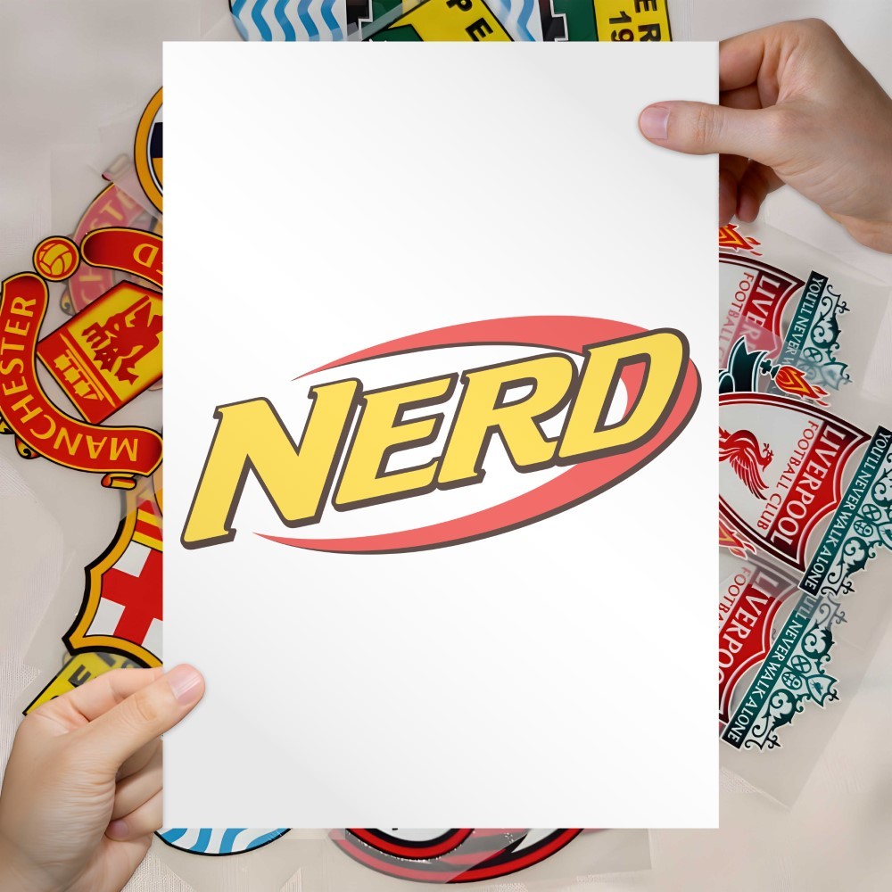 Jual Sablon Print DTF Digital Logo Parodi Nerf Gun Nerd Siap Setrika ...