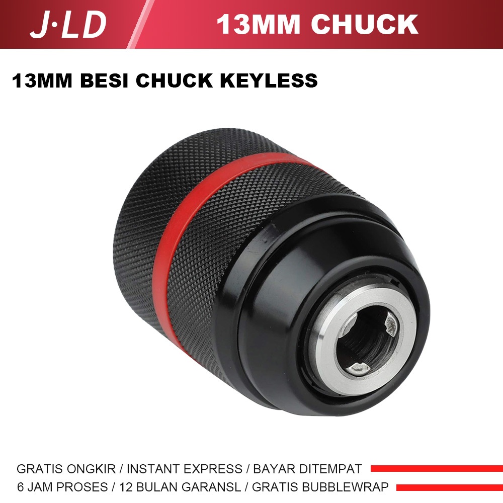Jual JLD 13MM besi Chuck Tanpa Kunci Multi Perubahan Cepat, Chuck Bor ...