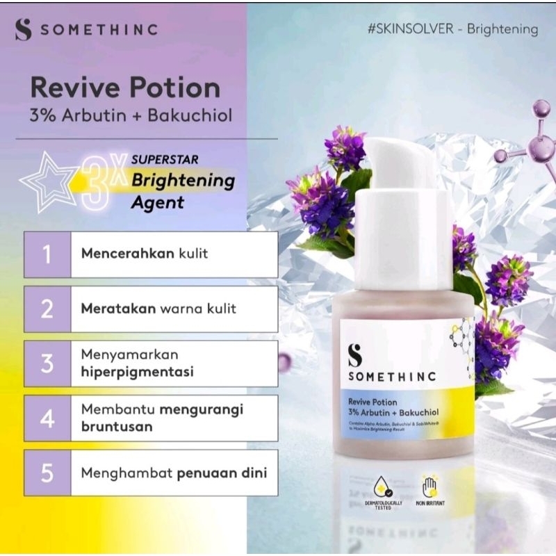 Jual somethinc Revive potion 3% Arbutin + Bakuchiol. | Shopee Indonesia