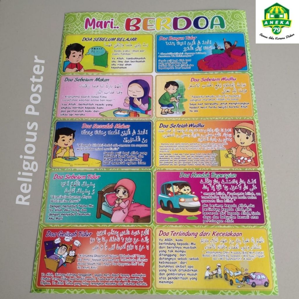 Jual Poster Anak Anak Mari Berdoa | Shopee Indonesia