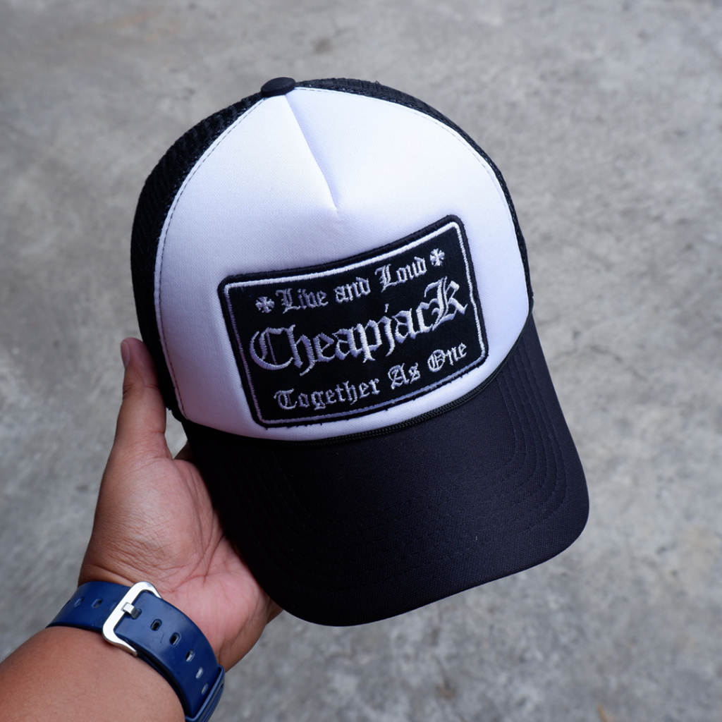 Jual Trucker Hat Cheapjack - Live And Loud / Topi Jaring / Topi hitam ...