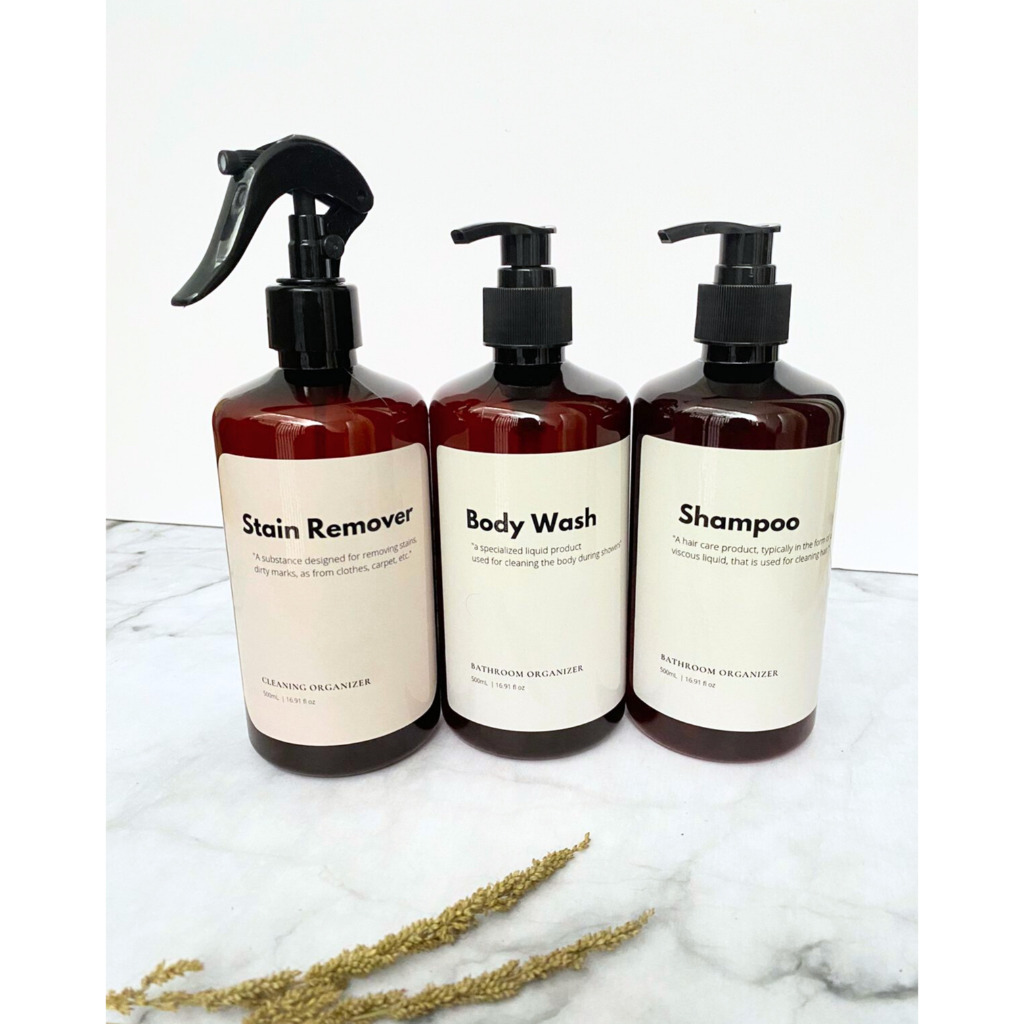 Jual Botol Sabun Refill Pump Spray Minimalis Aesthetic 500 ml - Amber ...