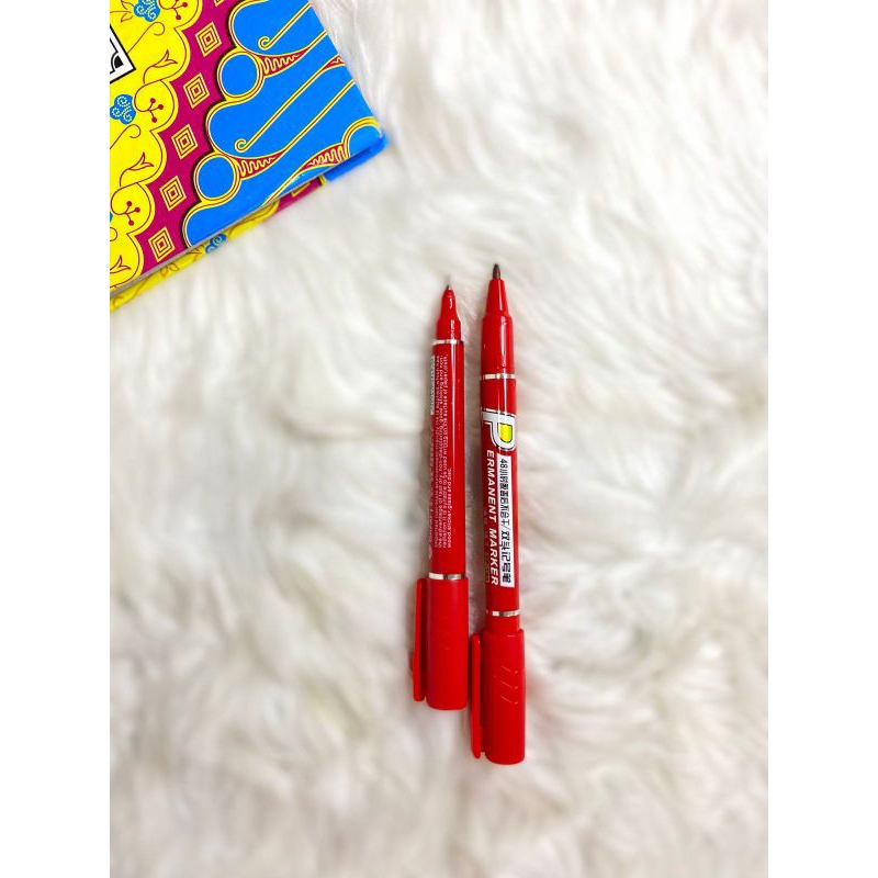 Jual Spidol Kecil papan tulis Twin pen pulpen dua sisi Permanent ZP150 ...