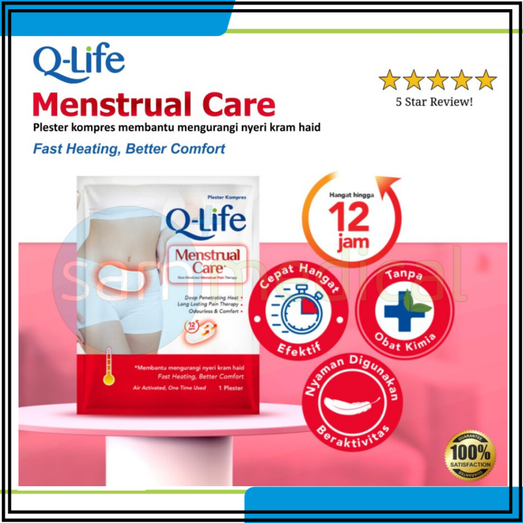 Jual Q Life Menstrual Care atau Plester Kompres Nyeri Haid atau Nyeri ...