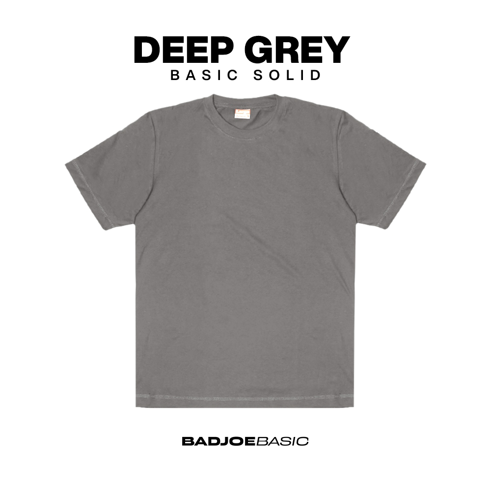 Jual WARNA DEEP GREY - Kaos Polos Cotton Premium - Lengan Pendek Pria ...