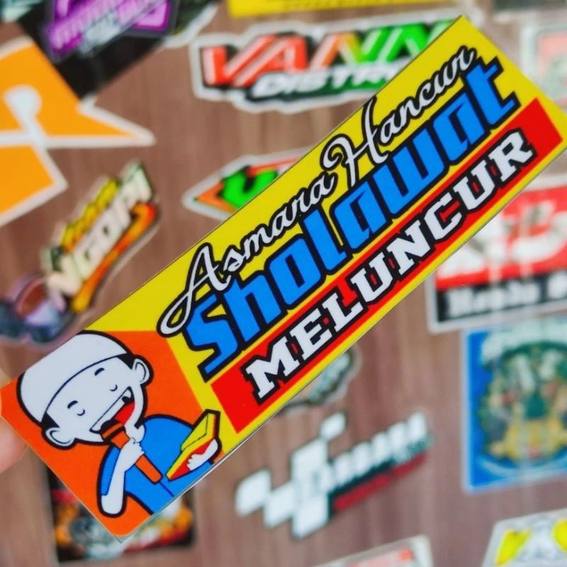 Jual sticker ASMARA HANCUR SHOLAWAT MELUNCUR (kotak) | Shopee Indonesia