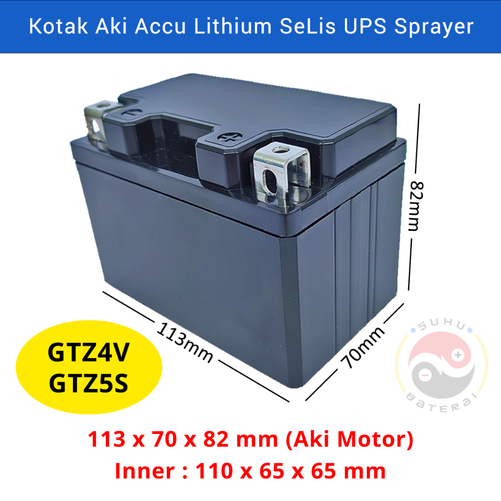 Jual BOX Kotak Aki Accu Lithium GTZ4V GTZ5S sepeda Listrik UPS Sprayer ...