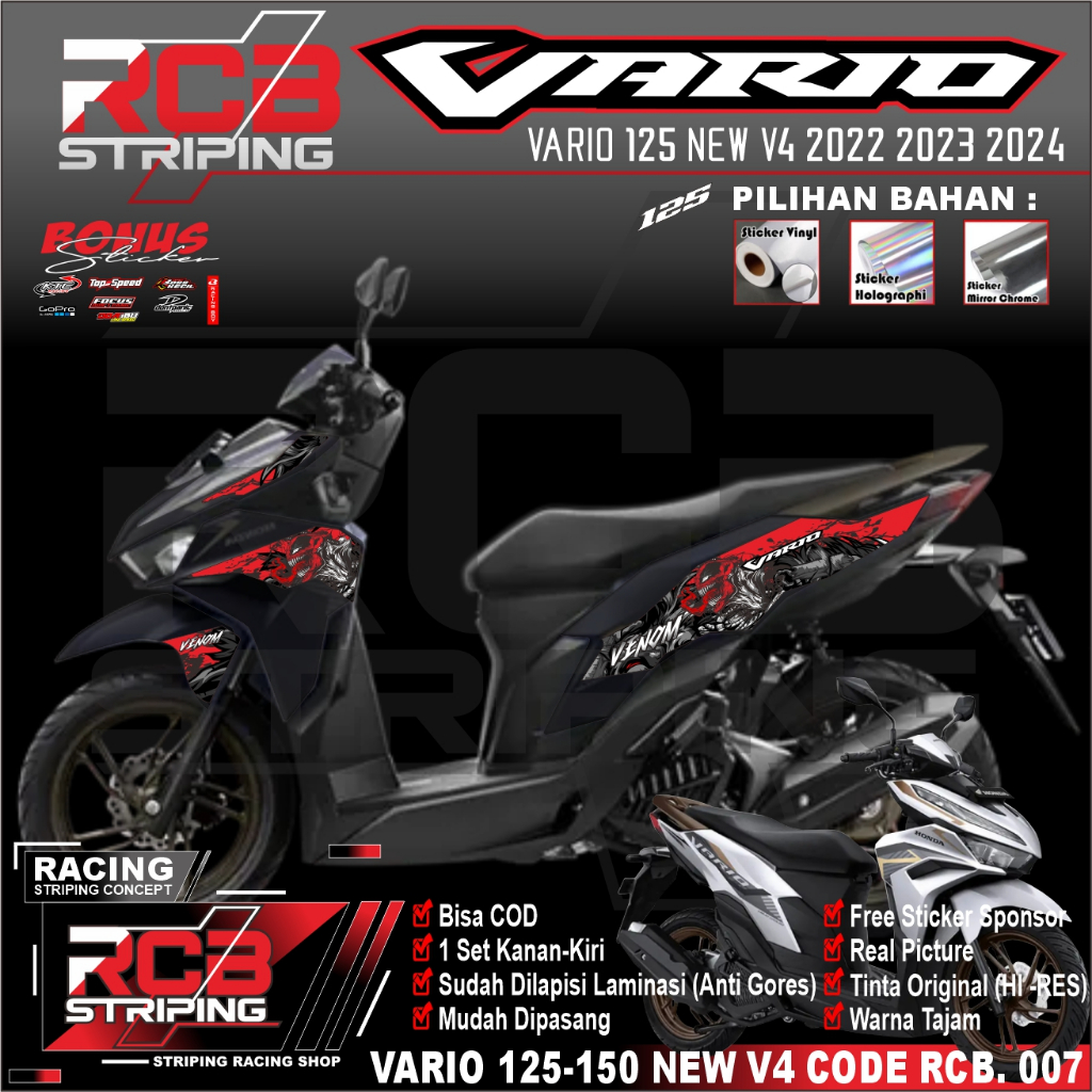 Jual Stiker Striping New VARIO FI 125/150 2022-2023 List Sticker ...