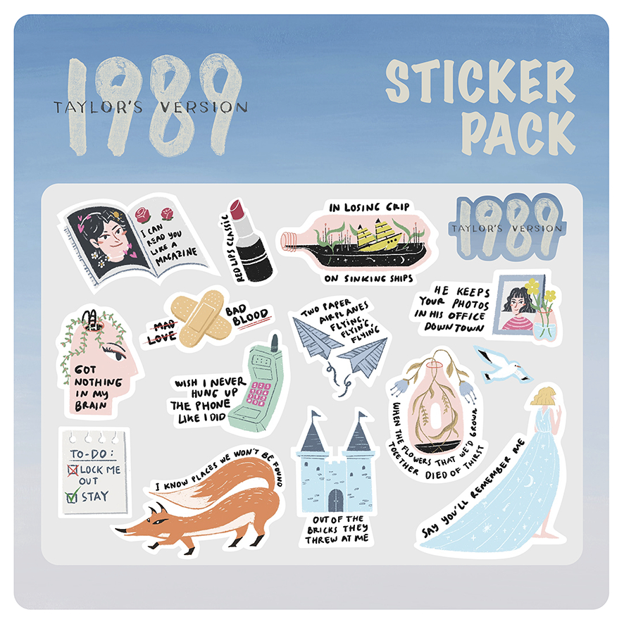 Jual Sticker Taylor Swift 1989 Taylor's Version | Shopee Indonesia
