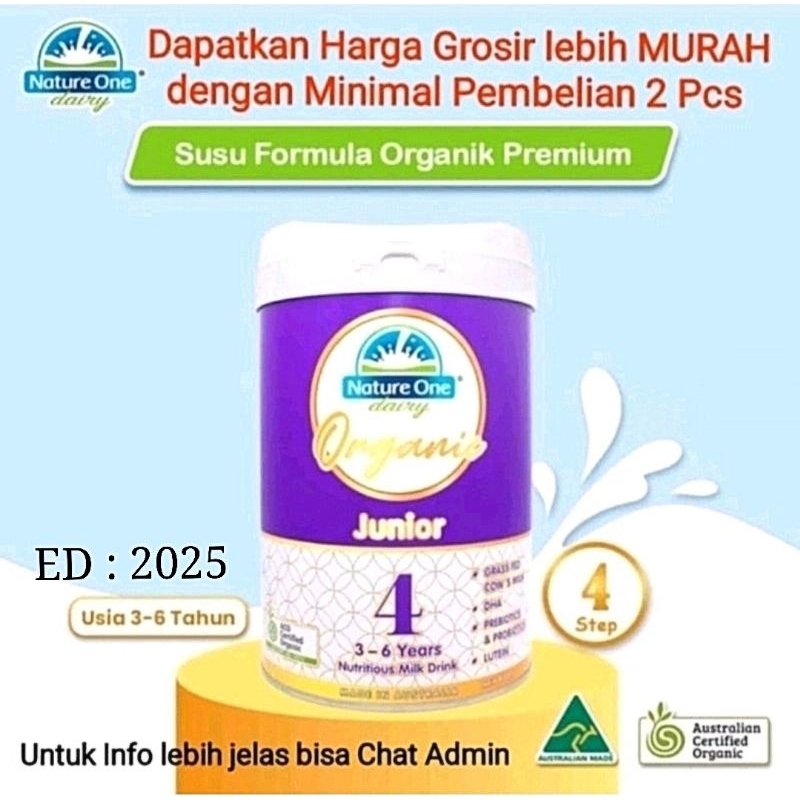 Jual Nature One Dairy Organic Step 4 900 gram (NOD 4) | Shopee Indonesia