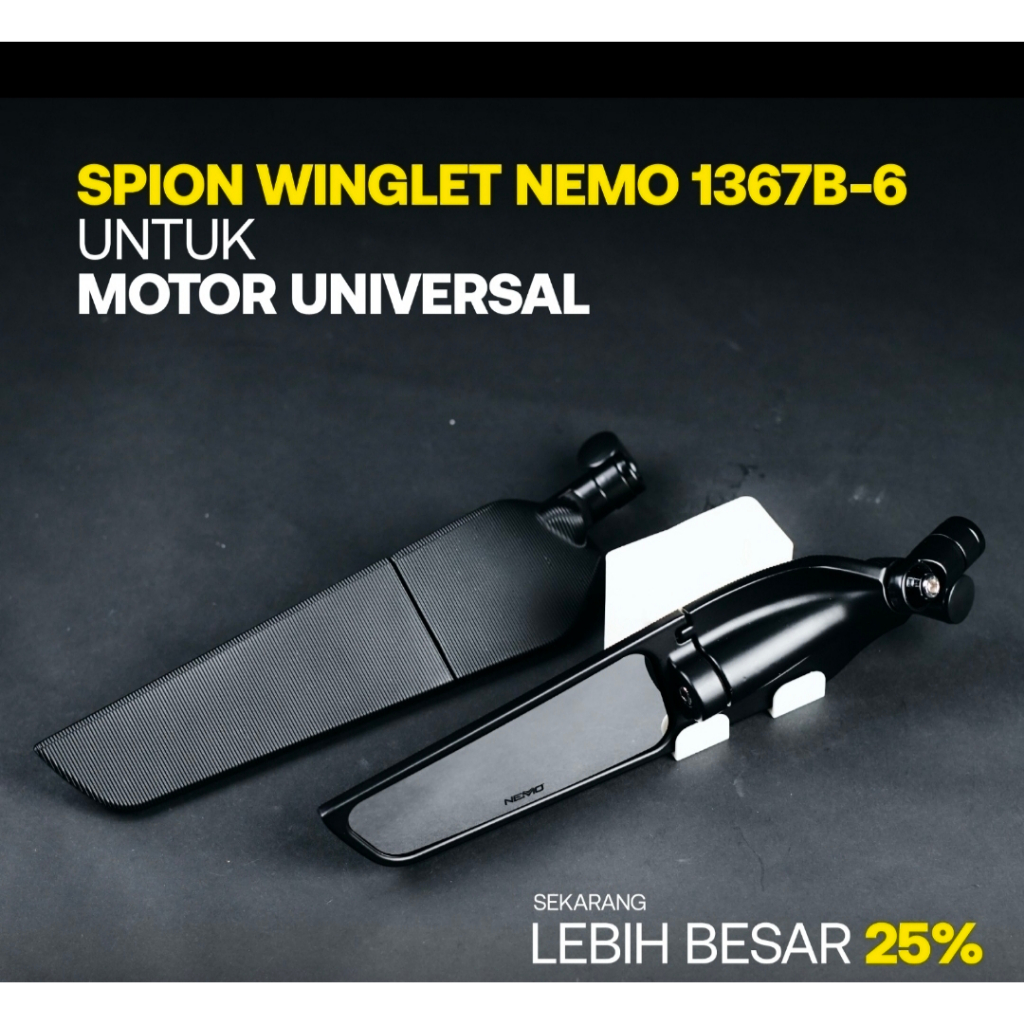 Jual Spion Winglet Nemo 1367B-6 Universal Semua Motor | Shopee Indonesia