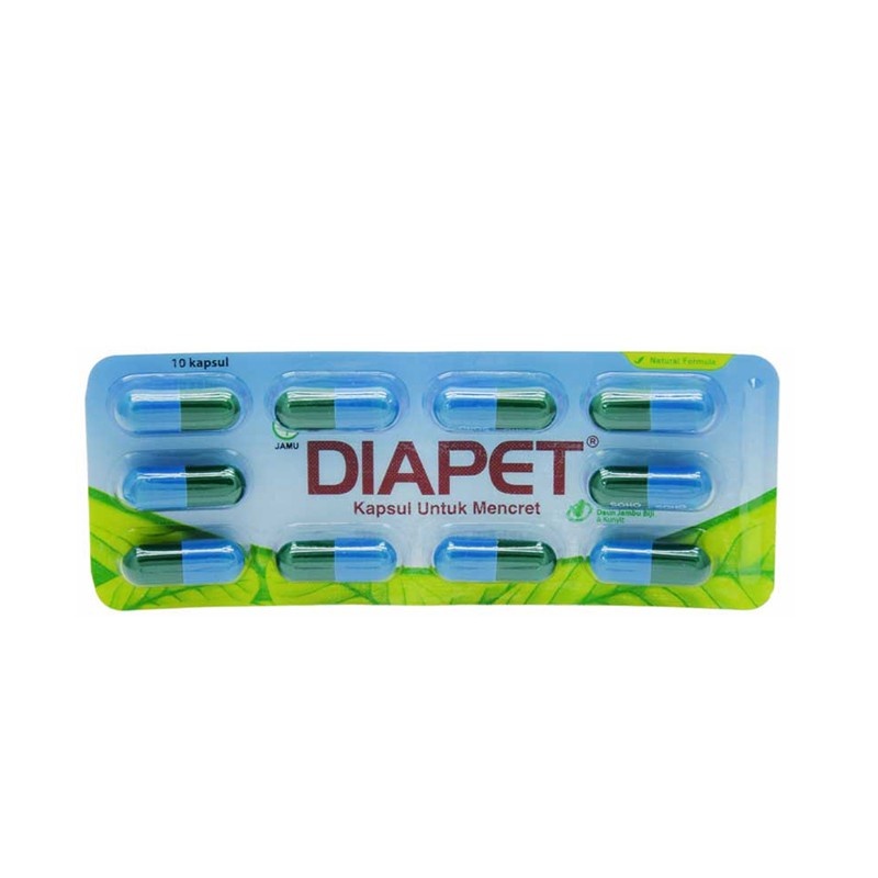 Jual Diapet Jamu Kapsul Herbal Untuk Mencret Diare Isi 10 Kapsul Tiap ...
