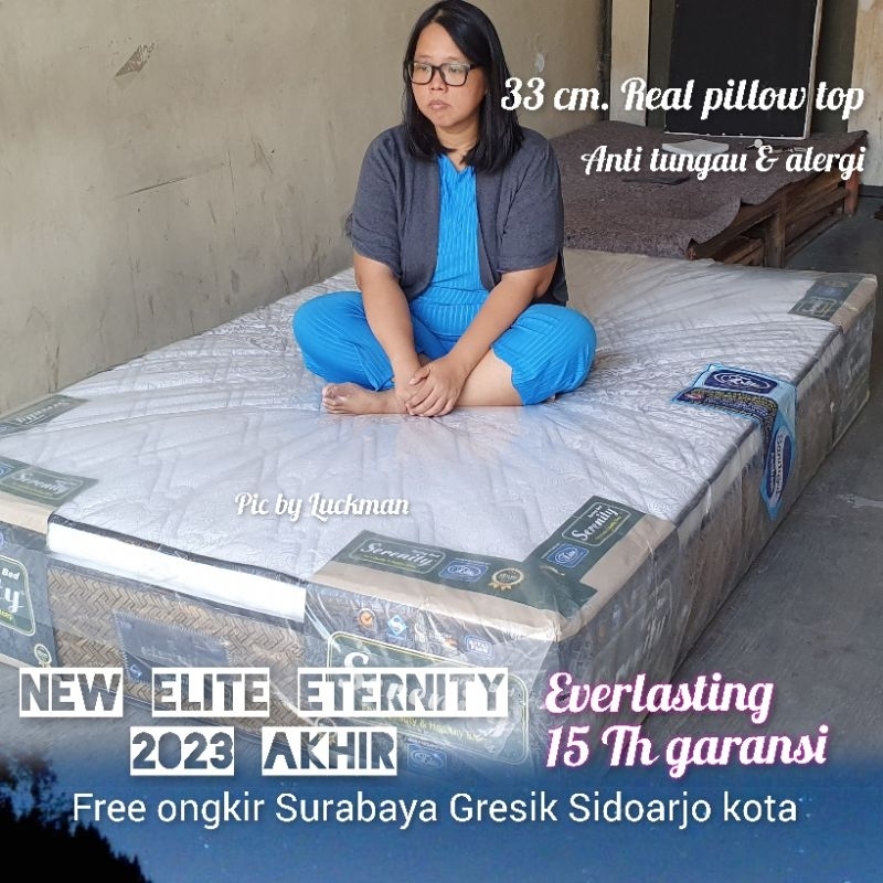 Jual Promo Spring Bed Elite Eternity Serenity 160x200 cm kasur 33 cm ...
