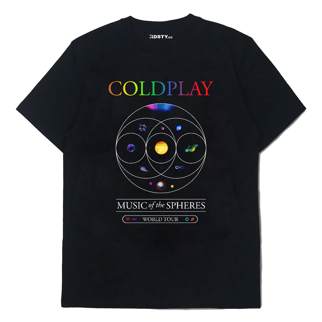 Jual kaos COLDPLAY Premium Tshirt Coldplay Music Of The Spheres kaos ...