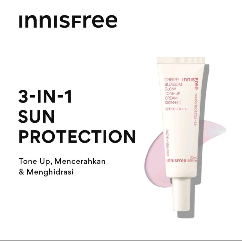 Jual INNISFREE Cherry Blossom Glow Tone-Up Moisturizer Cream (with ...