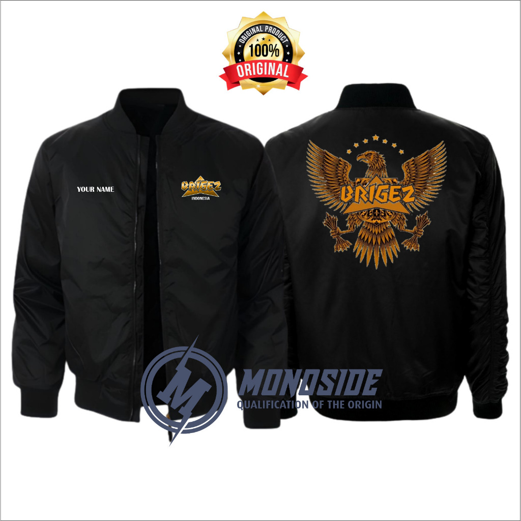 Jual Jaket Bomber/Jaket Motor Brigez Garuda Terbaru Desain Full Bordir ...