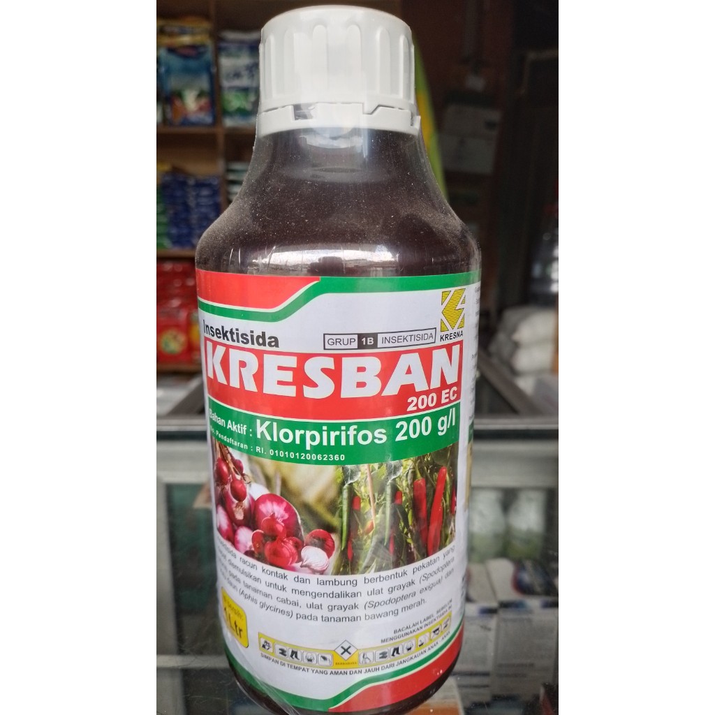 Jual Obat Hama Tanaman Kresban 200 EC 1 LTR Insektisida Klorpirifos ...